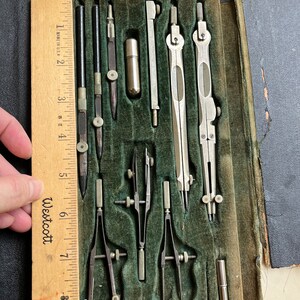 Antique German Drafting Compass Tool Set by BK Elliot Company - Etsy