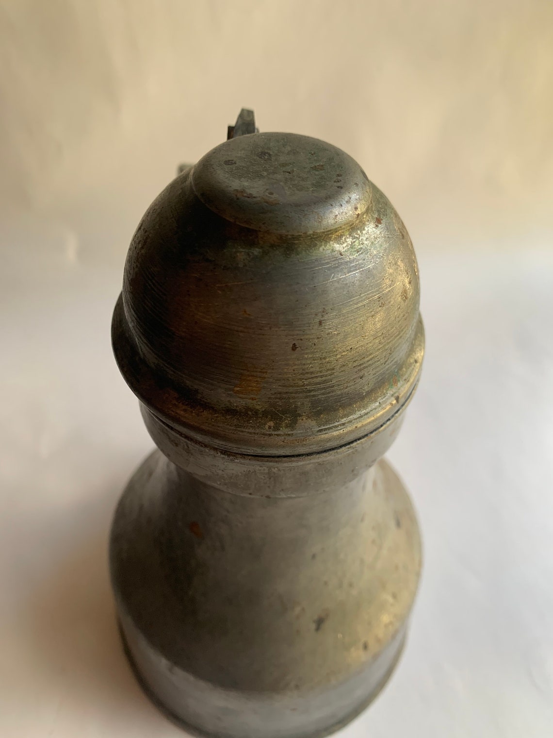 Antique Tin Tankard With Hinged Lid Tappit Hen, Colonial Flagon, Beer ...