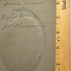 Antique Victorian Women Jessie Snow Portrait With Embossed Oval Matte ...