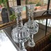 Antique Small Clear Glass Candle Stick Holders - Etsy