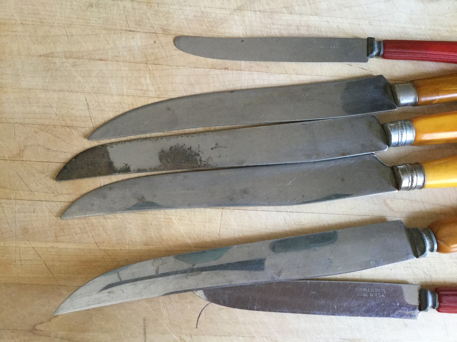 Bakelite Kitchen Utensils Knife Set Mix Lot Cherry | Etsy