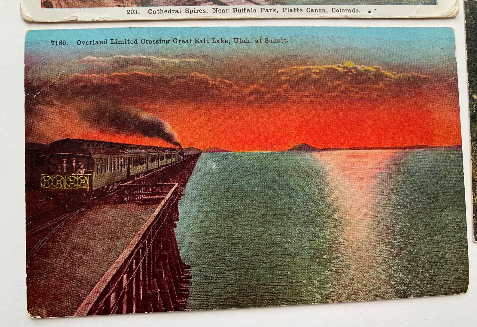 Early American Railroad PostCards Post Card Set Litografía | Etsy España