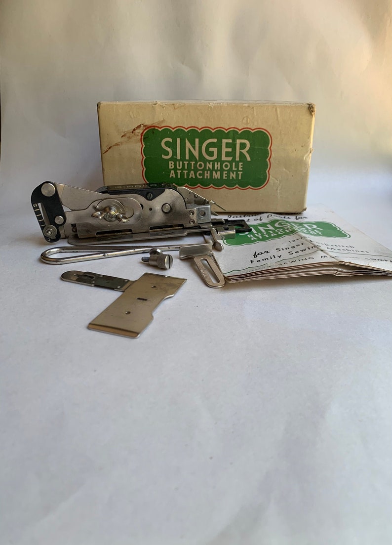Vintage Singer Buttonhole Attachment 121795 With Original Box - Etsy