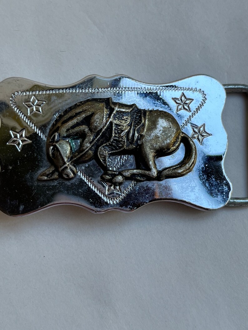 Vintage Bucking Bronco Ranch Belt Buckle Western Horse Buckle - Etsy