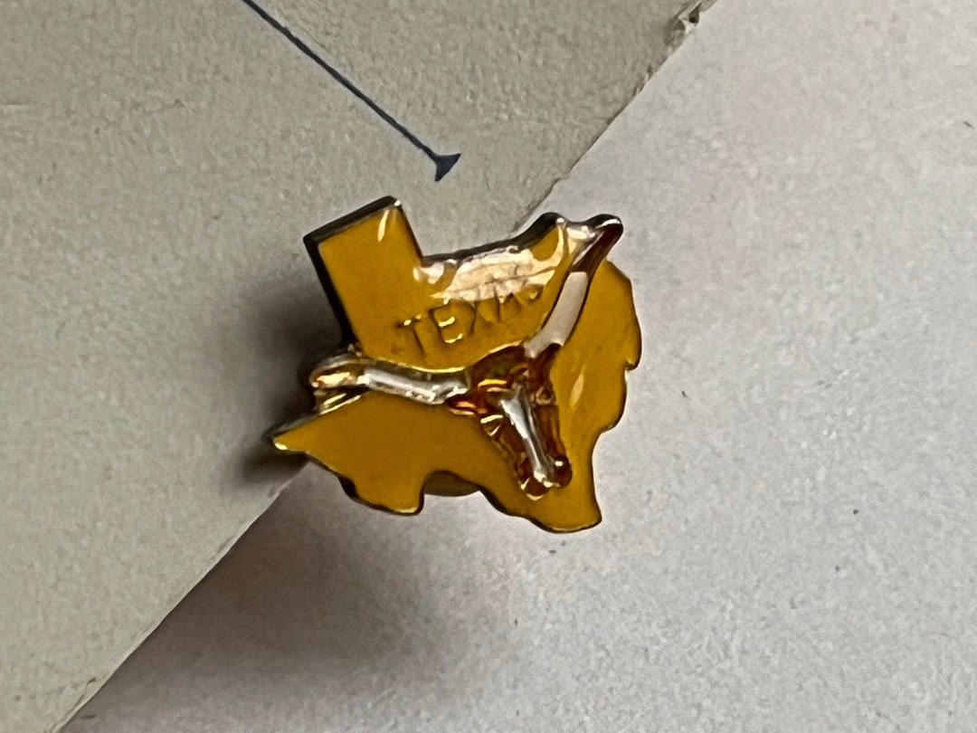 Vintage Texas Longhorns Enamel Pin, University of Texas Pin, Texas ...