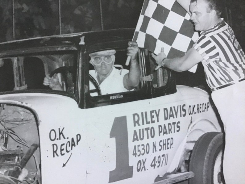 Early 50s Car Racing Photograph Stock Car Driver Norman - Etsy