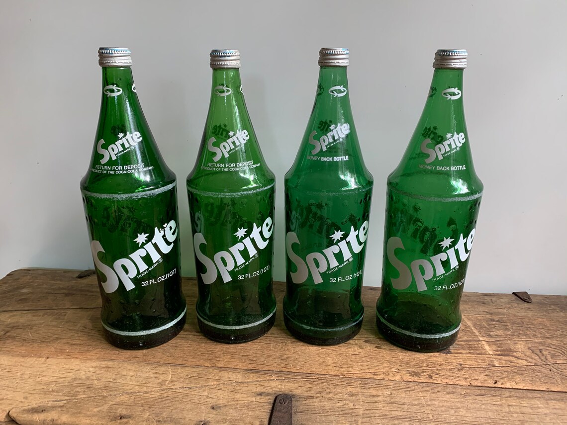 Vintage 32 Oz Glass Sprite Bottle National Monument and Parks - Etsy