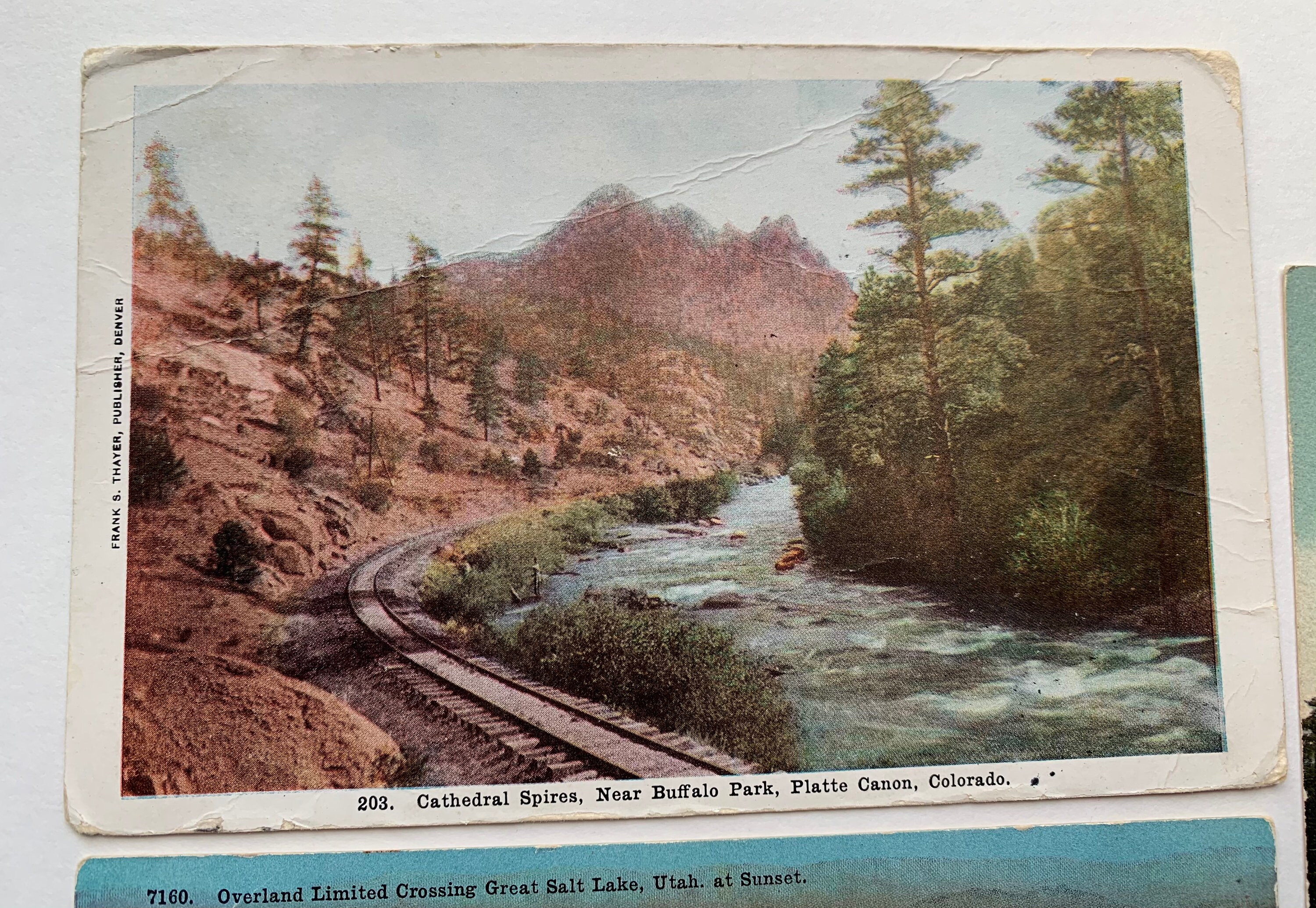Early American Railroad PostCards Post Card Set Litografía | Etsy
