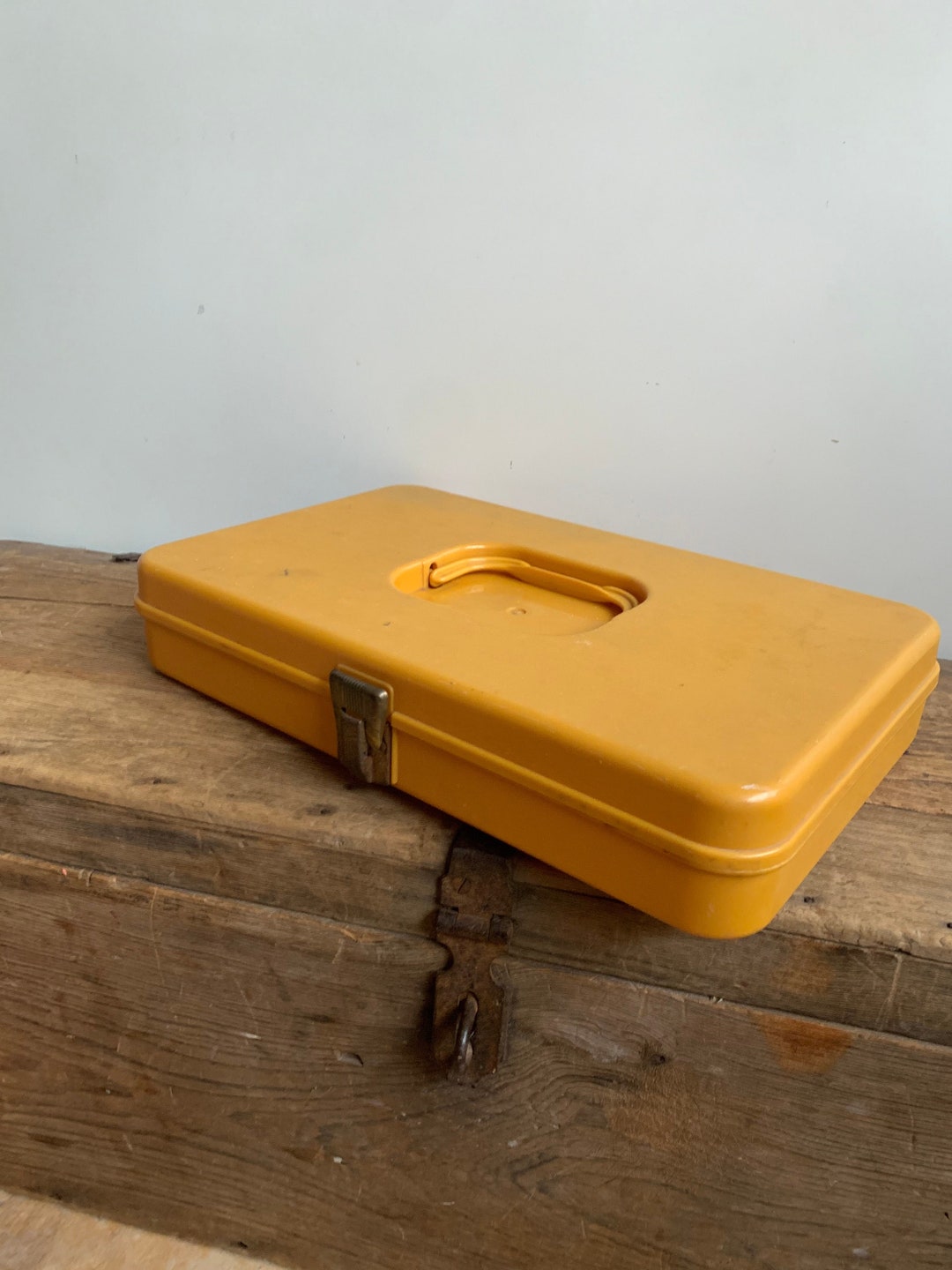 Vintage Harvest Gold Wilson Wil-hold Plastic Sewing Box for Thread ...
