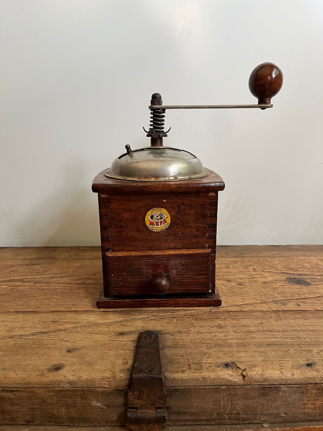 Vintage MEFA German Coffee Mill, Manual Coffee Bean Grinder - Etsy