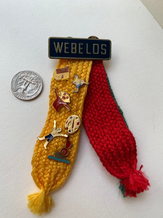 Vintage Webelos Cub Scout Activity Pin Collection - Gem