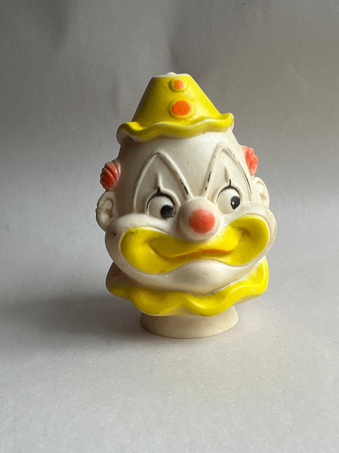Vintage Rubber Clown Squeak Toy by Baby Joy Circa 1961, Vintage Toy ...