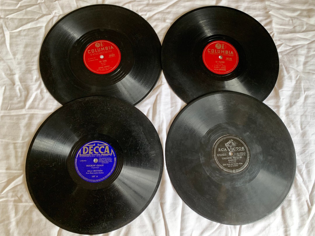 Vintage Decca, RCA Victor, Columbia 78 Rpm Records Collection Mills ...