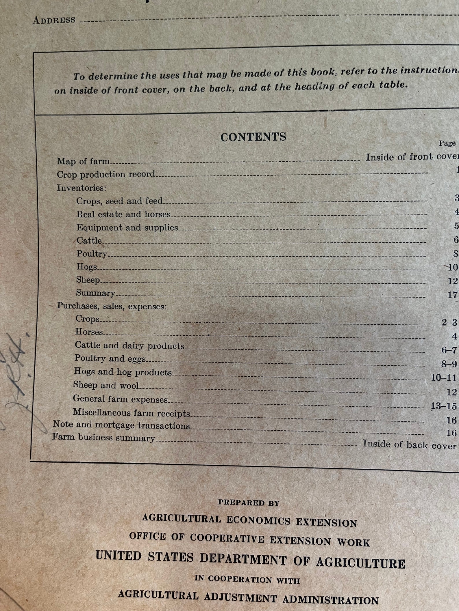 Blank Farm Farm Record Book 1930s Vintage Paperback Ledge - Etsy