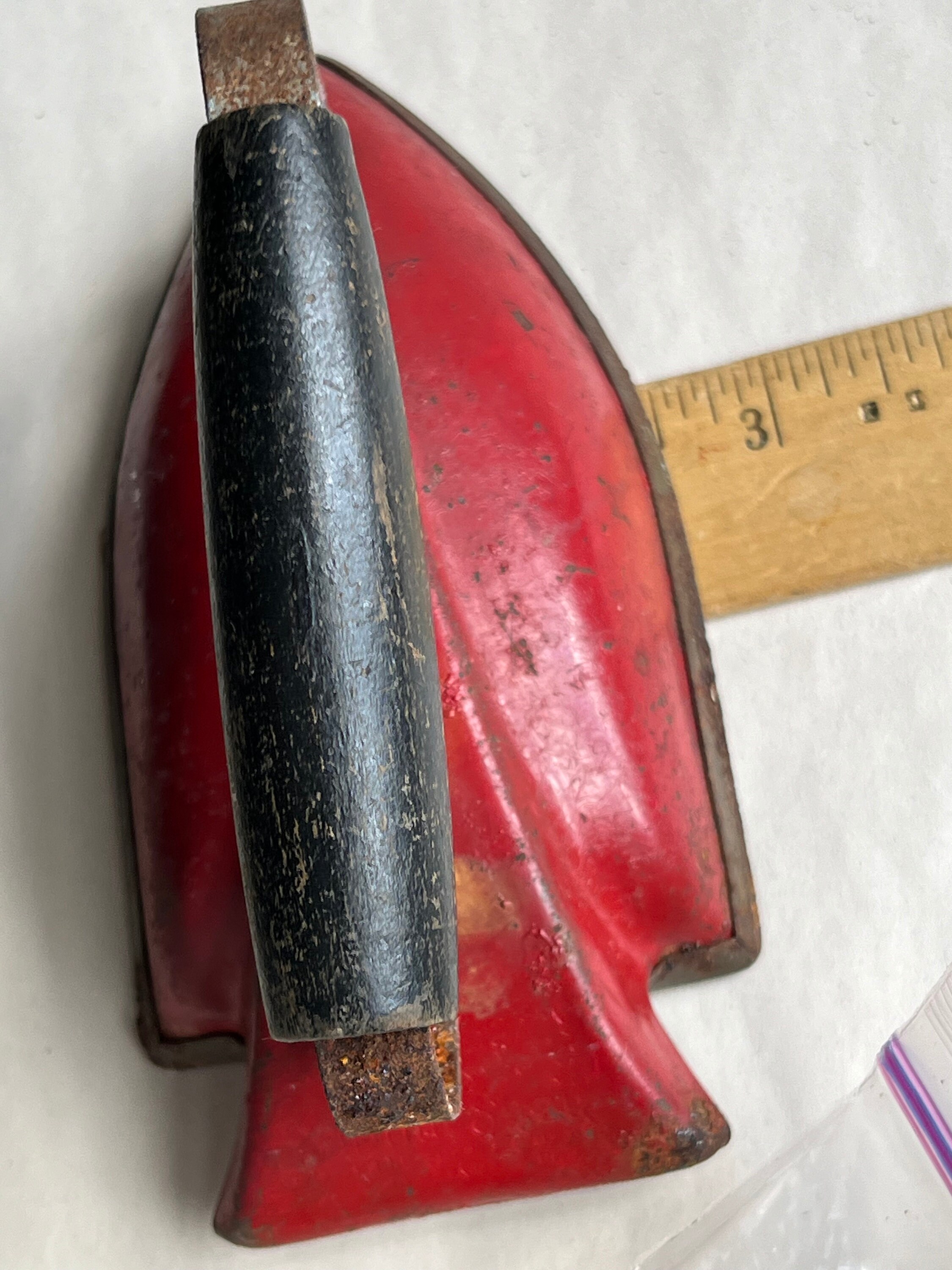 Vintage Sunny Suzy Red Tin Toy Iron by Wolverine Supply Co Pittsburgh ...