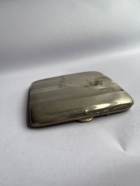 metal cigarette case vintage - Gem