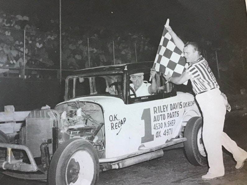 Early 50s Car Racing Photograph Stock Car Driver Norman - Etsy