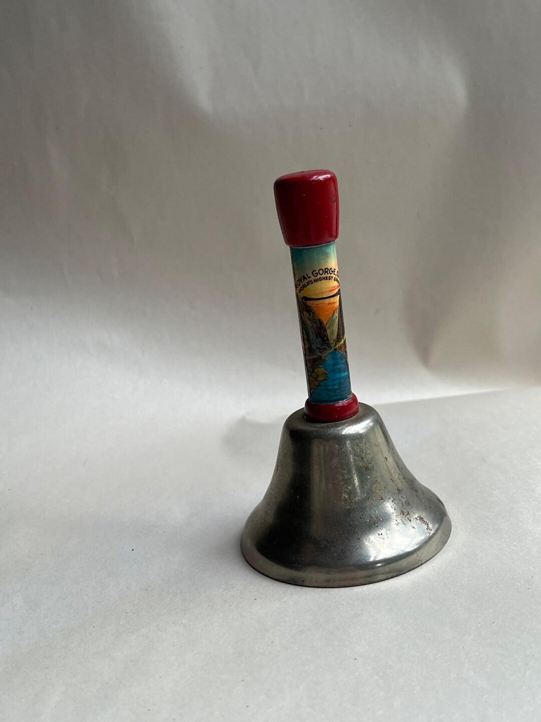 Vintage Royal Gorge Colorado Worlds Highest Bridge Souvenir Hand Bell ...