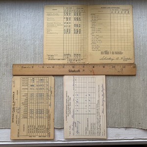 Texas Vintage Report Card and Student Information Cards Paper Emphemera ...