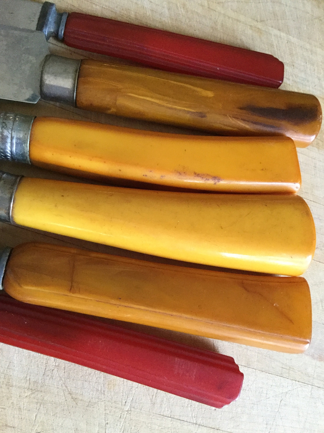 Bakelite Kitchen Utensils Knife Set Mix Lot Cherry - Etsy