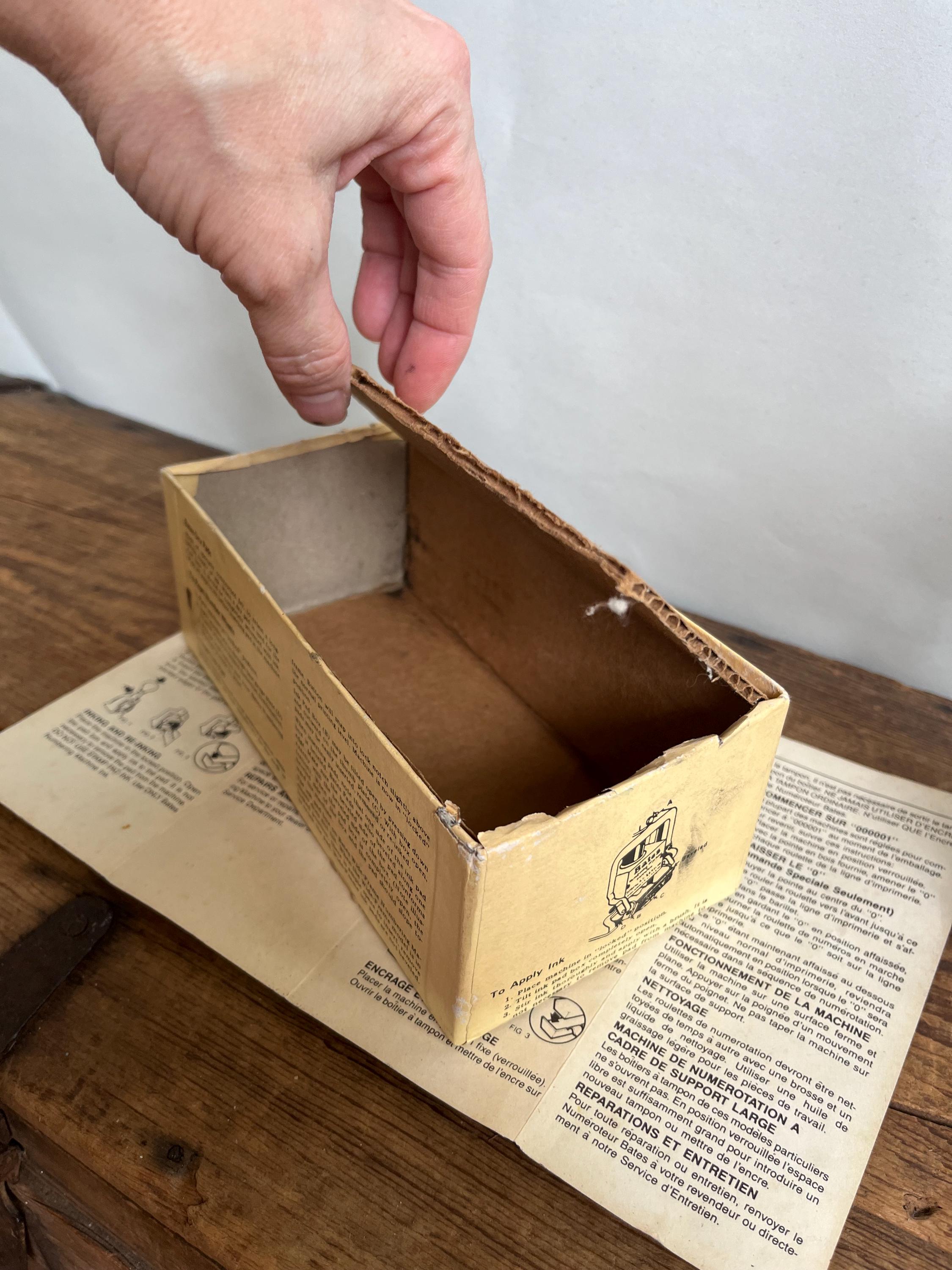 Vintage Number Stamper, Bates Wide Frame Numbering Machine Serial No ...