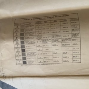 City of Houston Zoning District Map circa 1947 Vintage Texas | Etsy