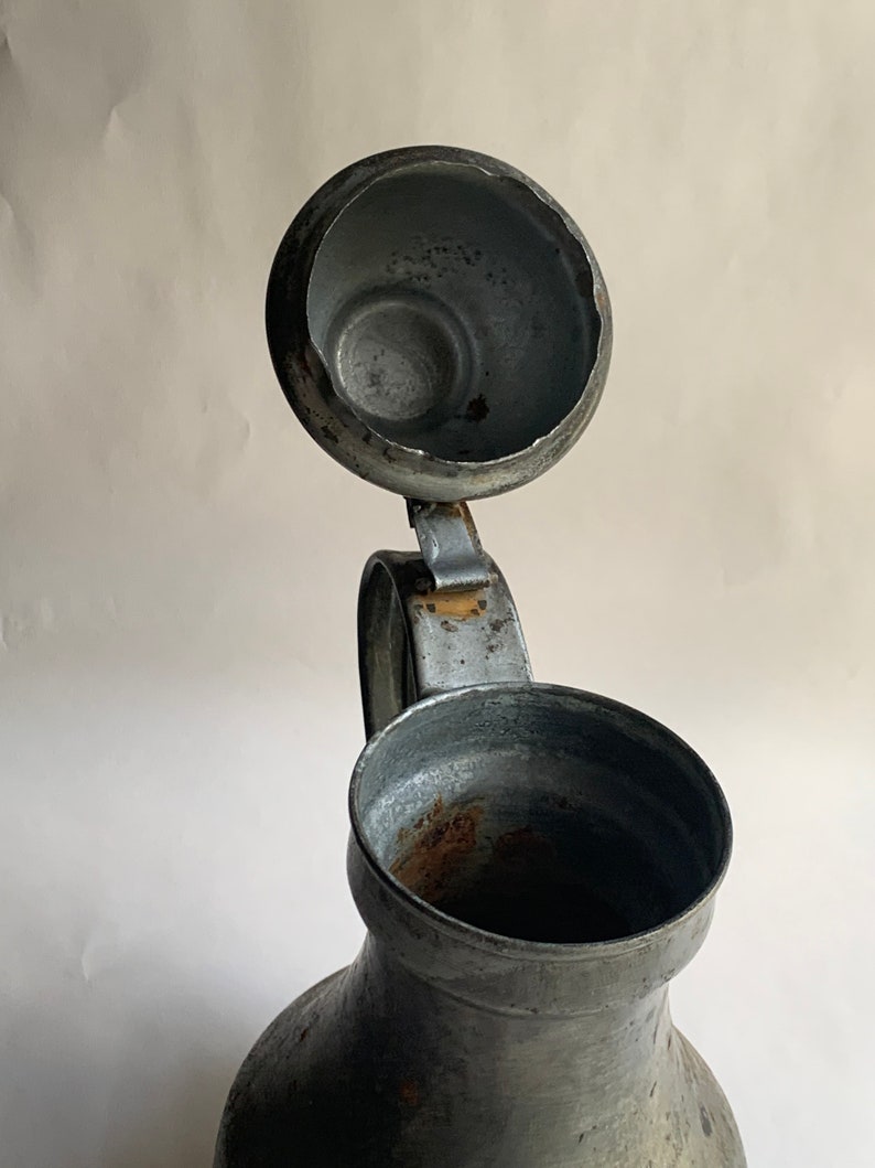 Antique Tin Tankard With Hinged Lid Tappit Hen Colonial - Etsy