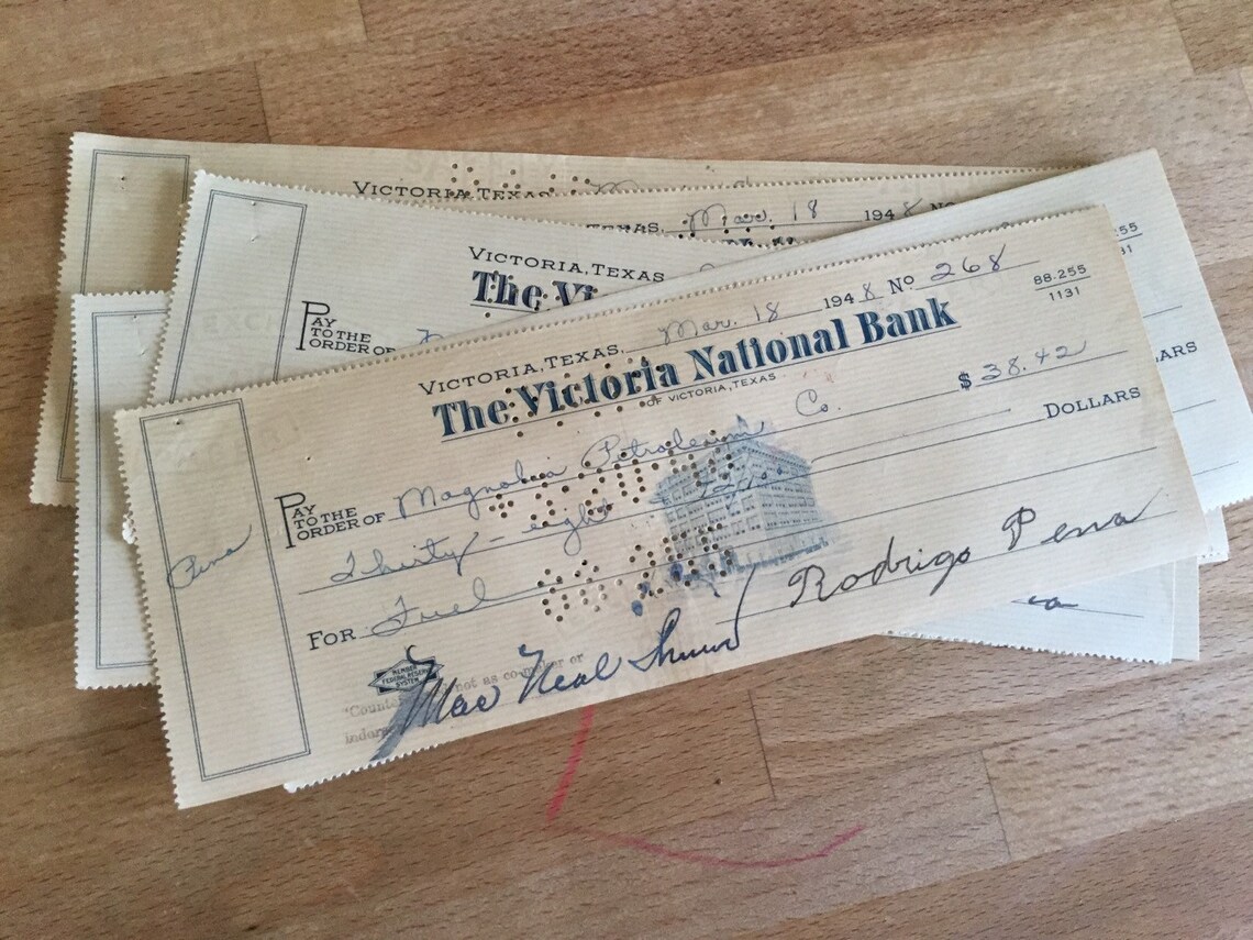 The Victoria National Check Victoria Texas Void - Etsy