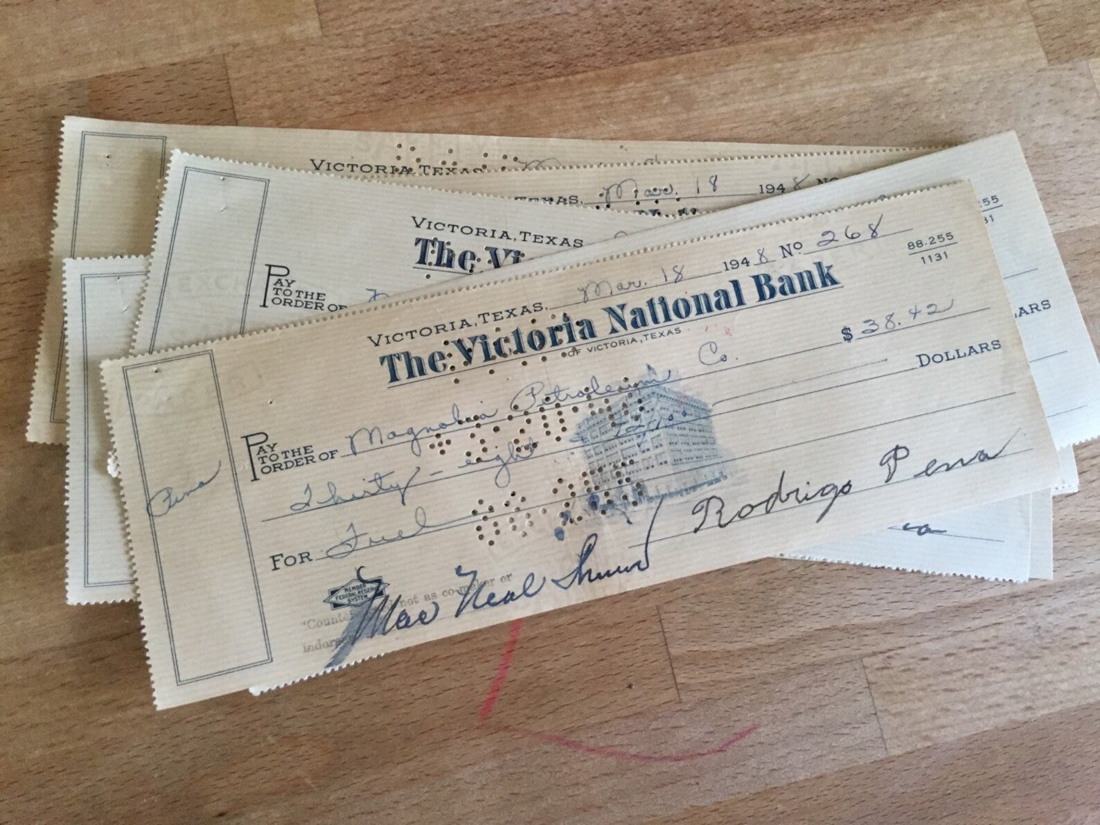 The Victoria National Check Victoria Texas Void - Etsy