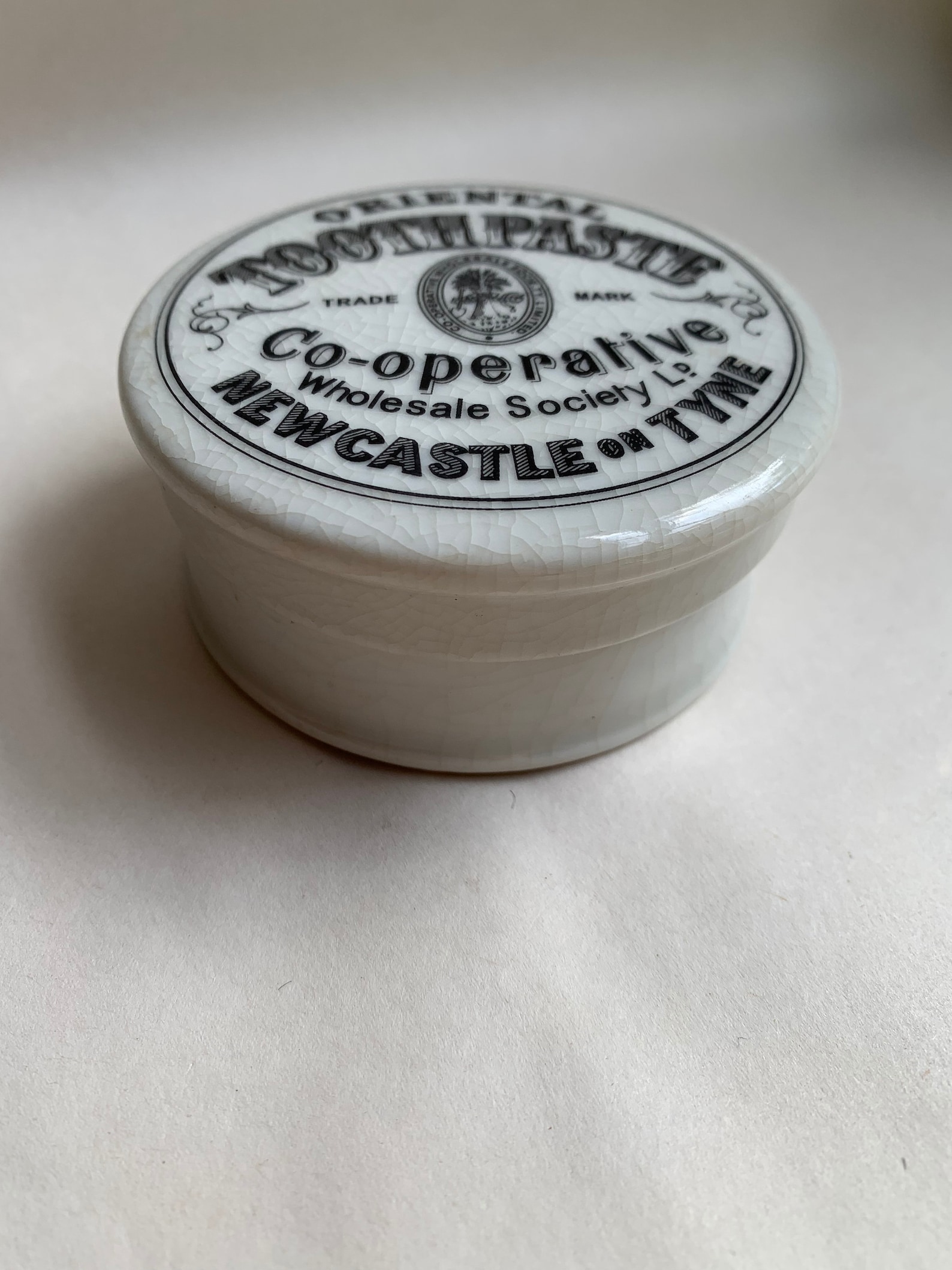 Antique Oriental Toothpaste Pot With Lid Advertising | Etsy