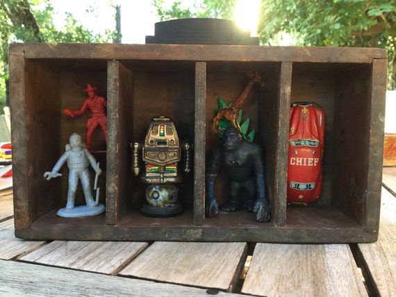 Vintage Toy Shadow Box Boys Edition | Etsy