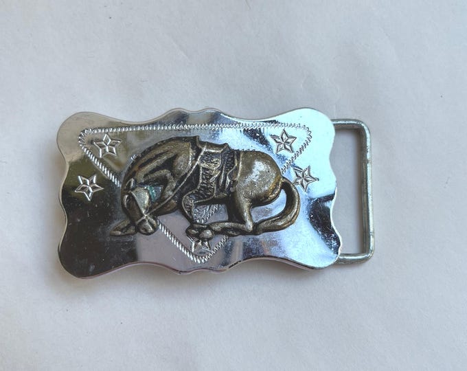 Vintage Bucking Bronco Ranch Belt Buckle Western Horse Buckle - Etsy