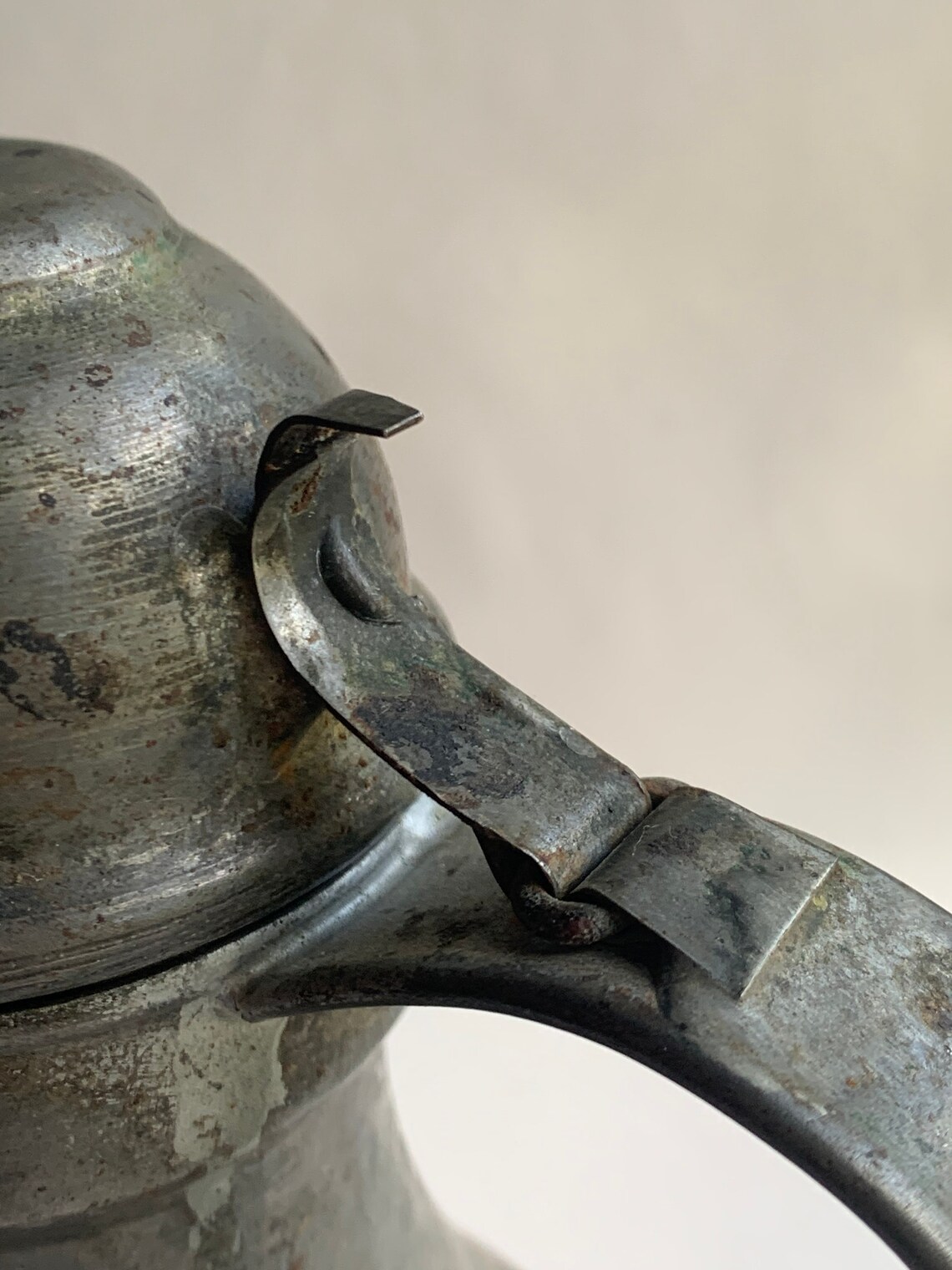 Antique Tin Tankard With Hinged Lid Tappit Hen Colonial - Etsy