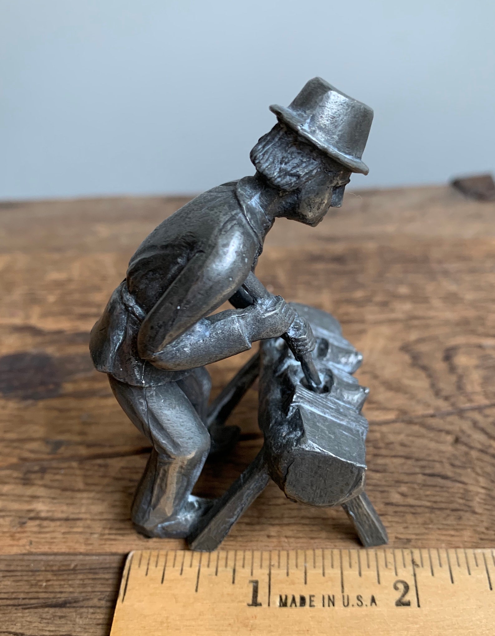 Vintage Dutch Shoe Cobbler Pewter Figure by Daalderop Holland - Etsy