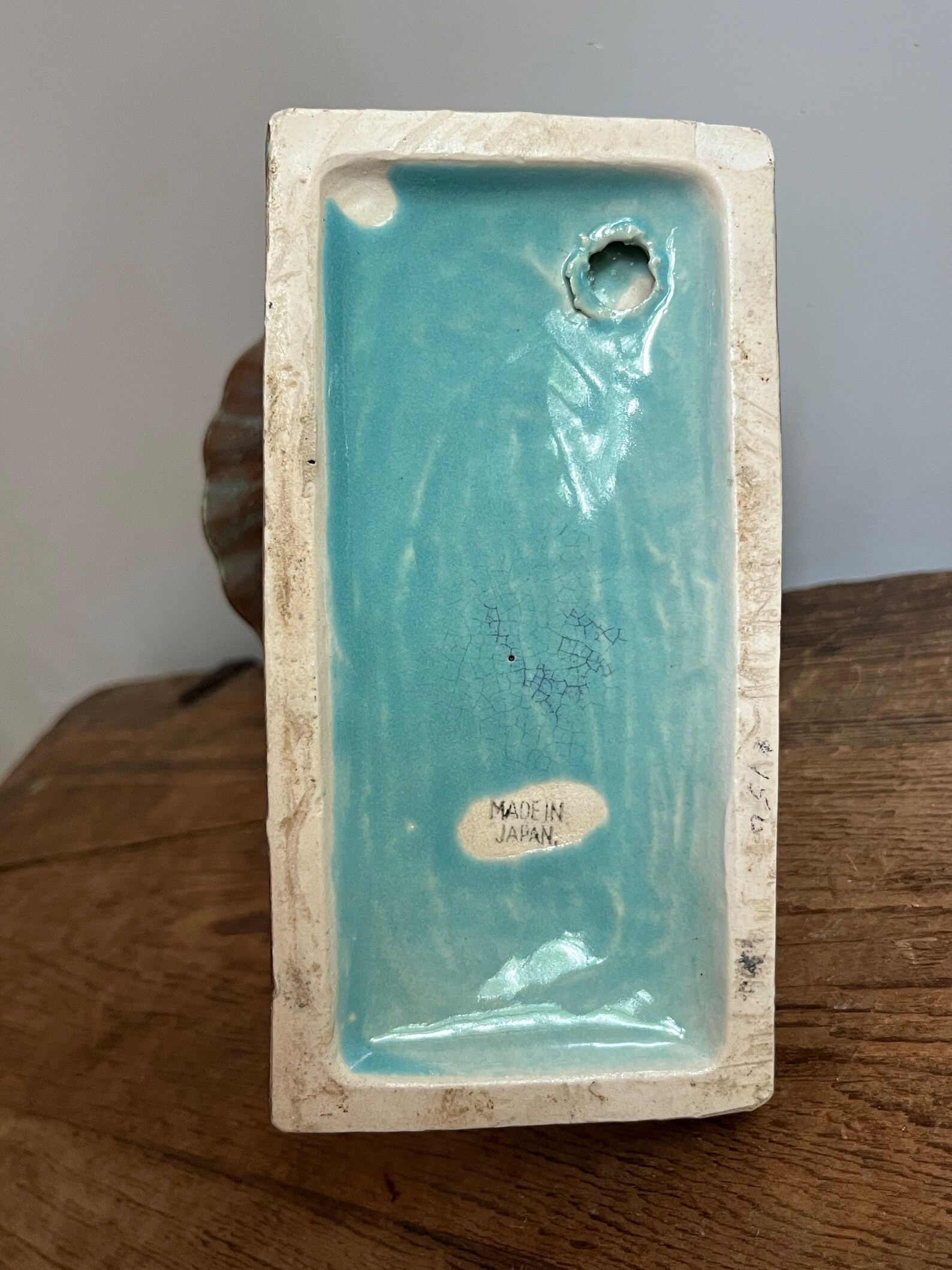 Vintage Aqua Blue Cornucopia Planter Japan Abstract Shape Bowl - Etsy