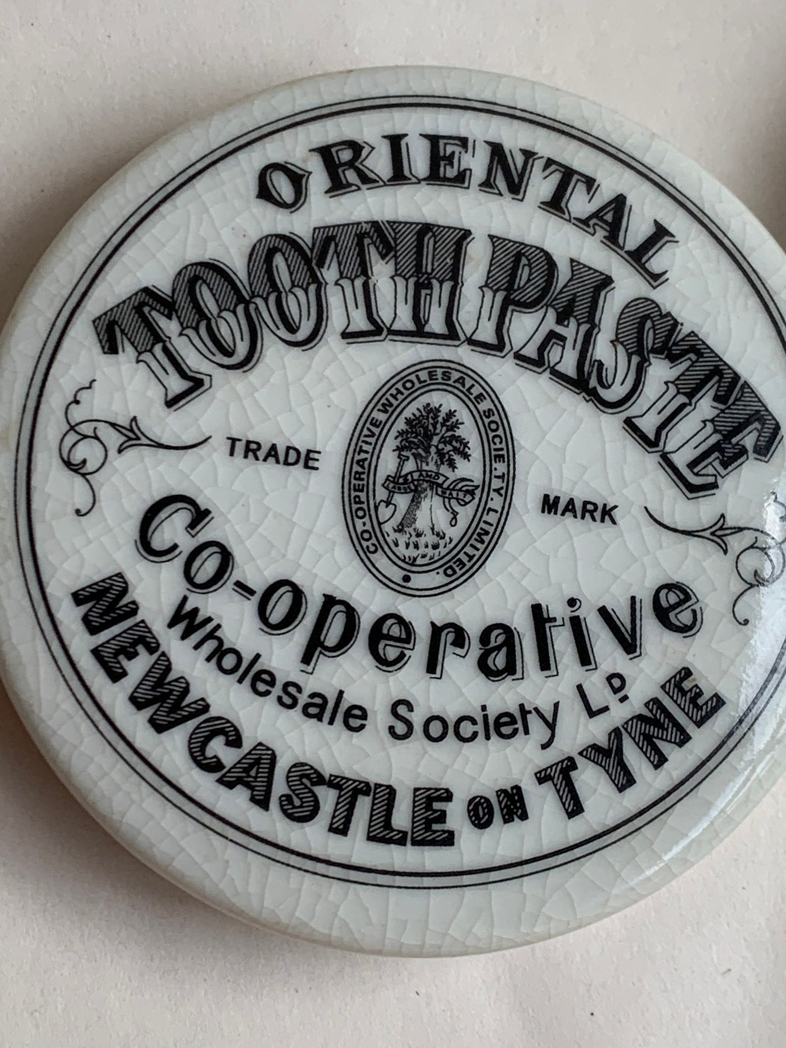 Antique Oriental Toothpaste Pot With Lid Advertising - Etsy