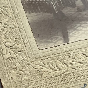 Victorian Fred Reeves Portrait With Leaves and Fleur De Cross Embossed ...