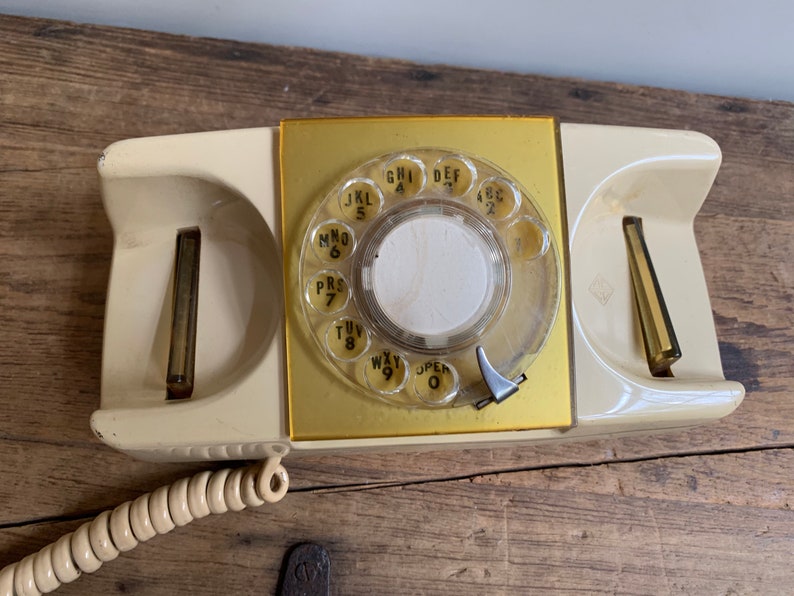 Vintage Starlite Rotary Dial Telephone in Almond by AE - Etsy