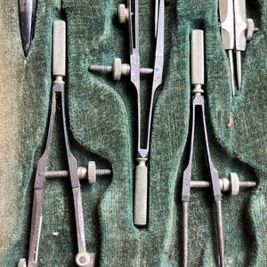 Antique German Drafting Compass Tool Set by BK Elliot Company - Etsy