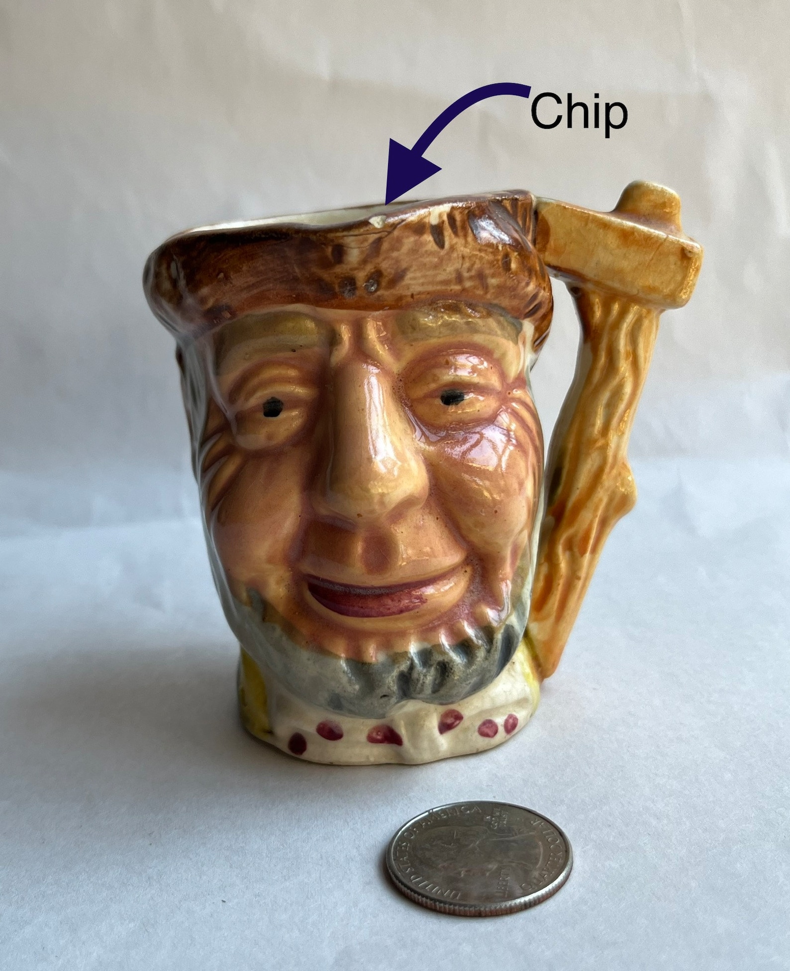 Vintage Mini Toby Face Mug Old Man Face Mug - Etsy
