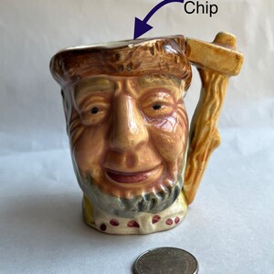 Vintage Mini Toby Face Mug, Old Man Face Mug - Etsy