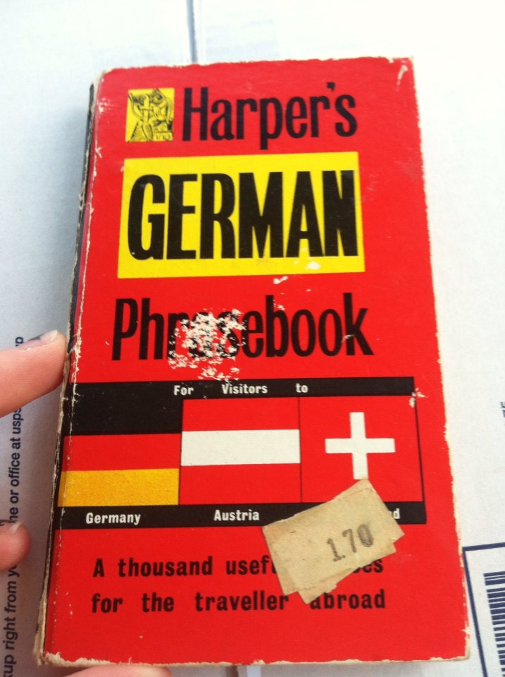 Vintage Harpers German Phrasebook Miniature Pocket Book - Etsy