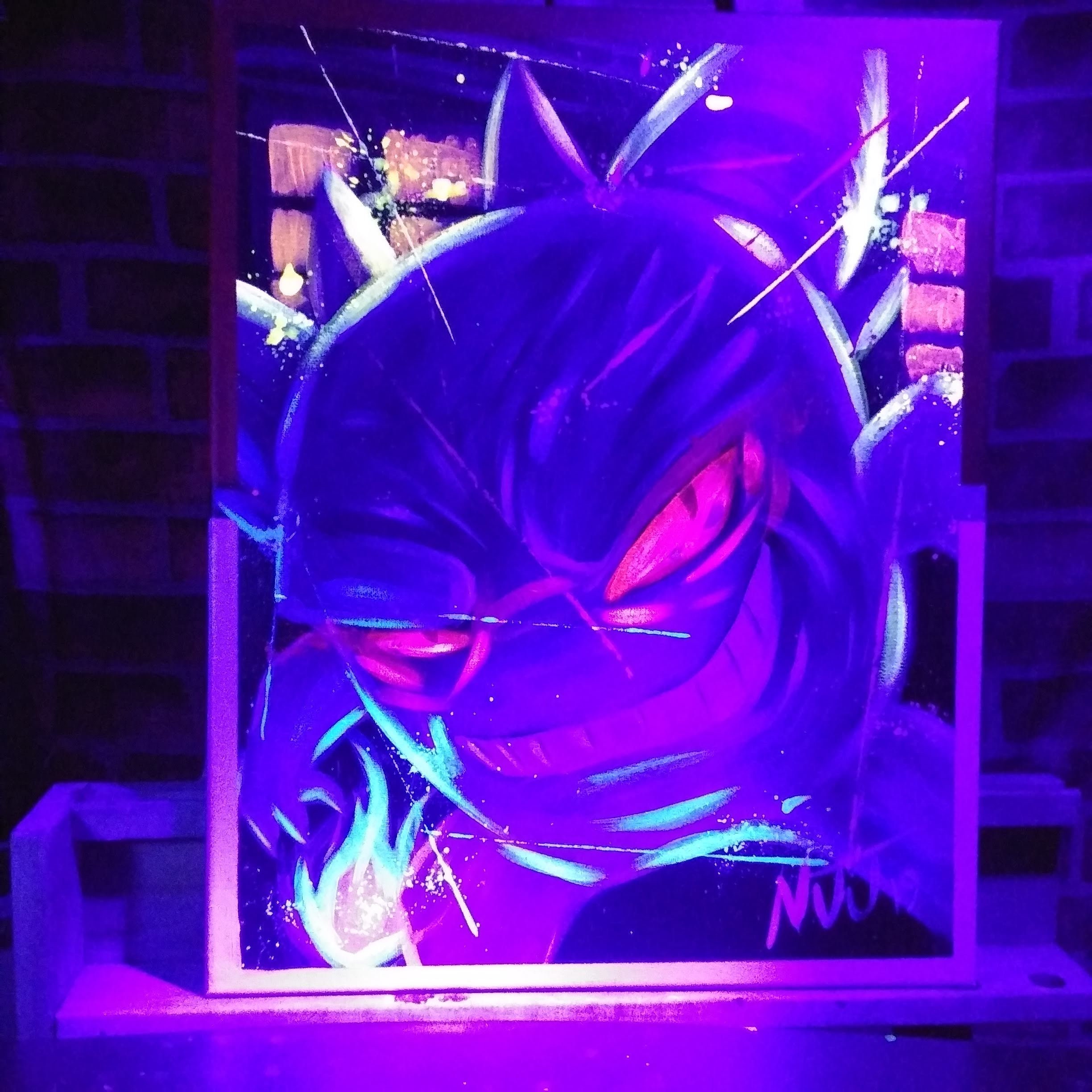 GLOW Custom Pokemon Paintings! Original Artwork by Order| UV Paint Glow ...