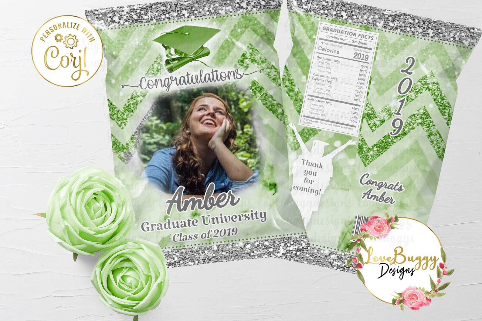 Graduation Chip Bag Grad Favor Bag Graduation Favor | Etsy