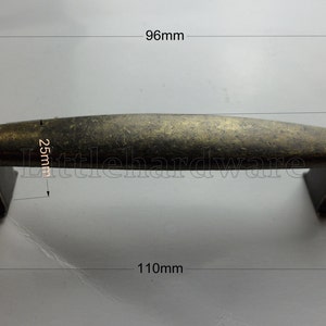 Vintage Antique Brass Color Bar Pull / Dresser Drawer Pulls Handles ...