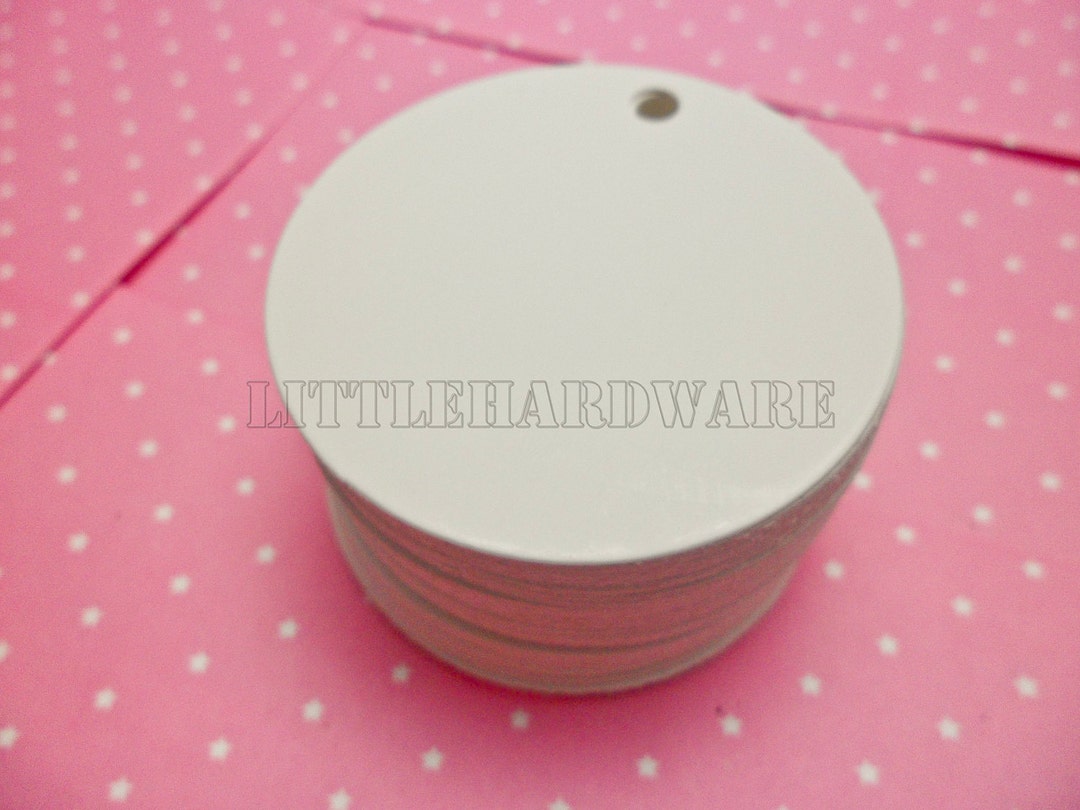 Set of 100 Round Blank Printable Tags for Wedding Favors Labels ...