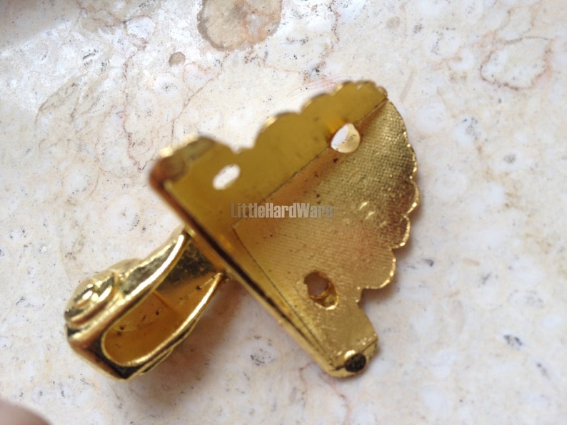 4pcs Golden Chinese Vintage 31mm X43mm Metal Box Feet Leaf - Etsy