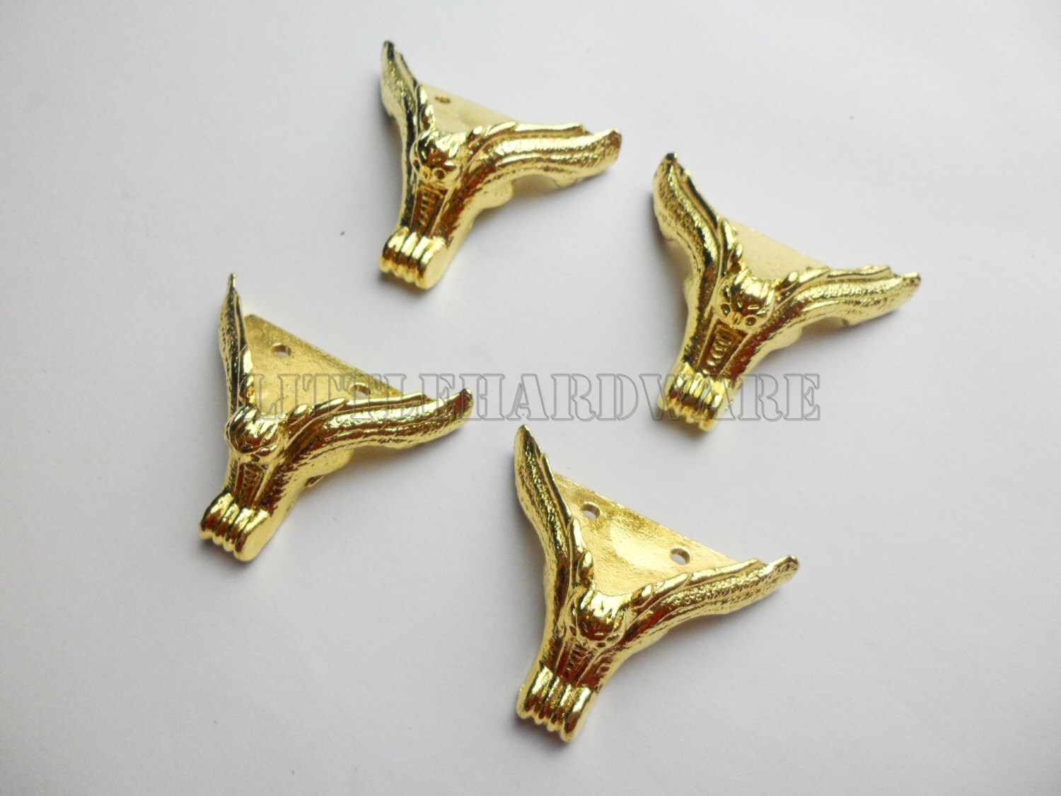 Set of 4 Golden Bat Jewelry Box Feet/metal Box Feet/wood Box | Etsy