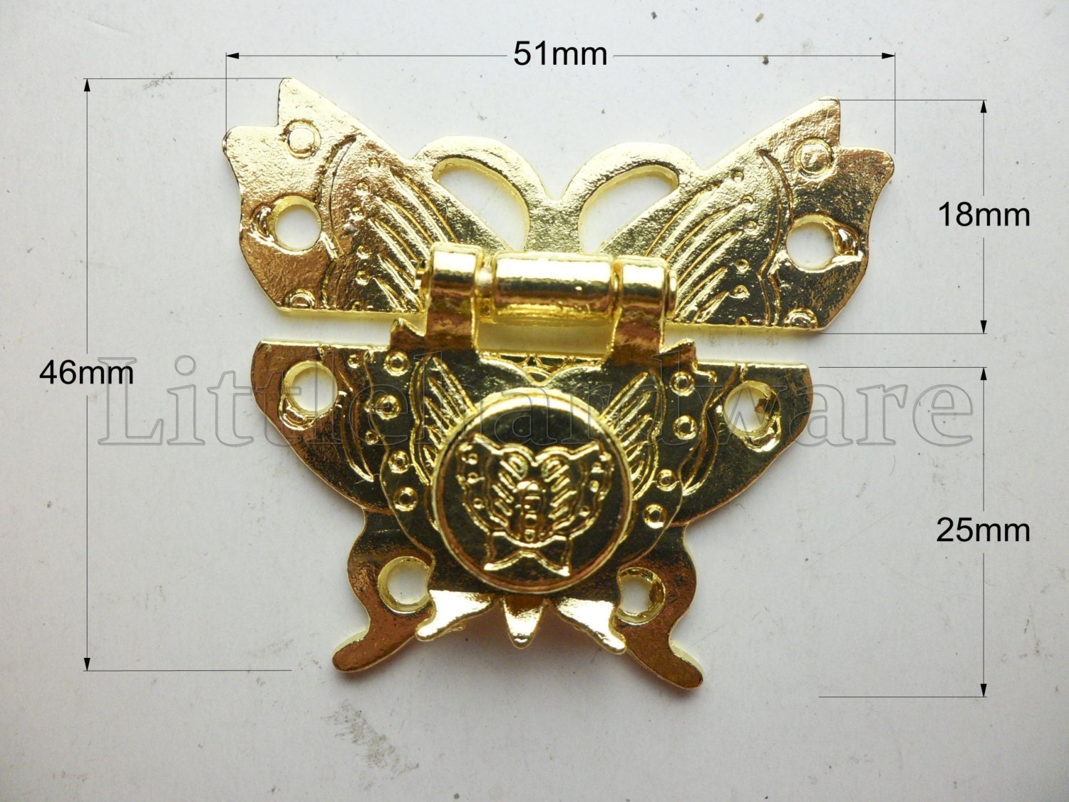 High quality golden butterfly lock latch small box | Etsy