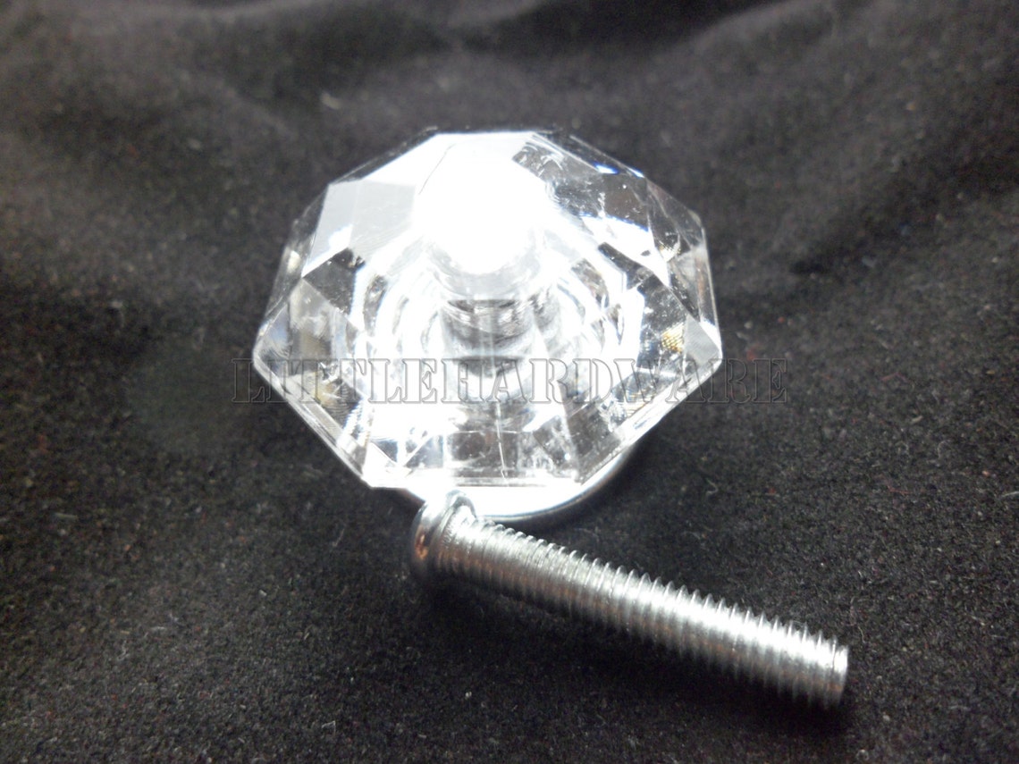Clear Acrylic Diamond Shape Head Silver Color Base Drawer - Etsy